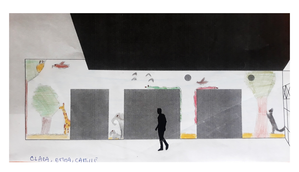 Fresque Art déco murale